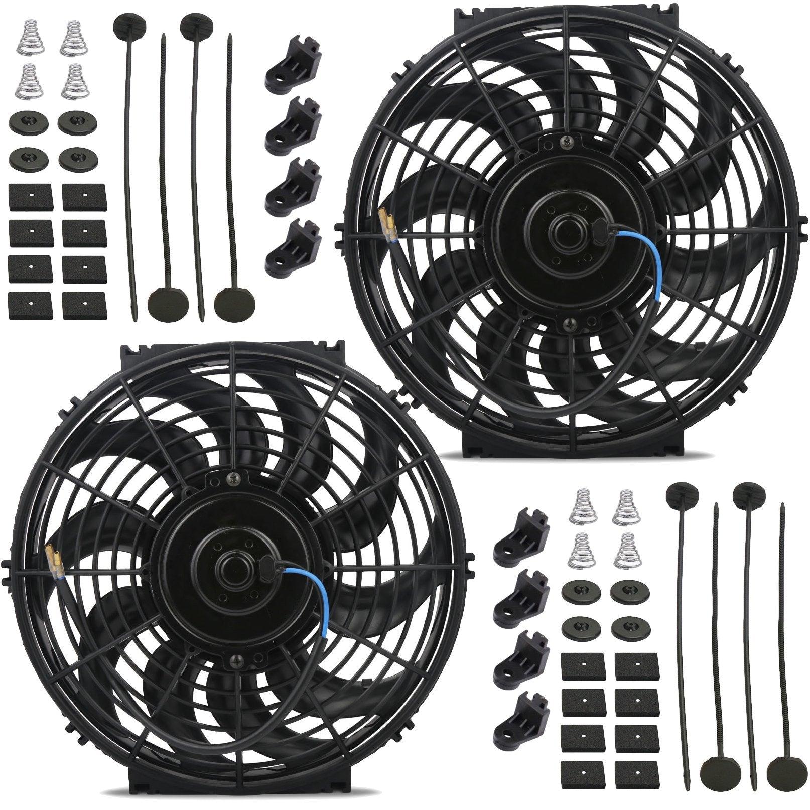 VENTILADORES ELÉCTRICOS DOBLES DE 12"PULGADAS 12V MOTOR DEL VENTILADOR – American Volt