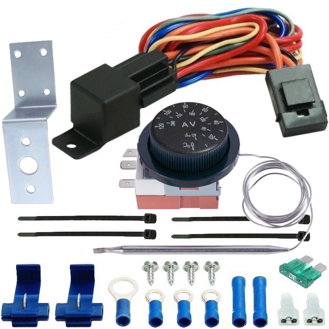 Adjustable Electric Fan Temperature Thermostat Controller Switch Wire ...