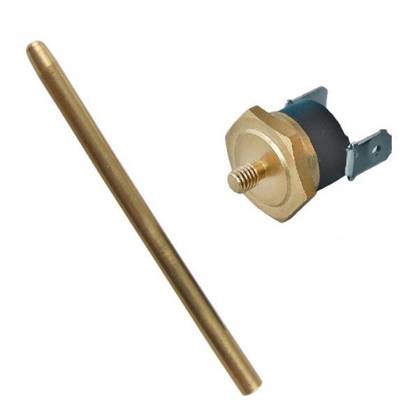 140-210'F Electric Fan Thermostat Push-In Probe Temp Switch Wire Kit ...