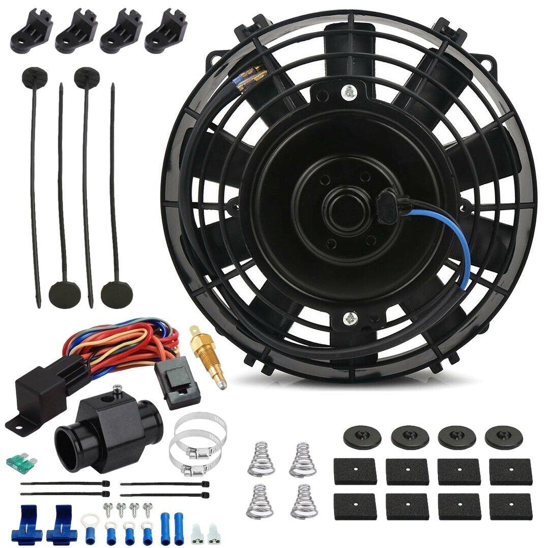 6 Inch Electric Fan Radiator Hose Adapter Grounding Temperature Switch ...